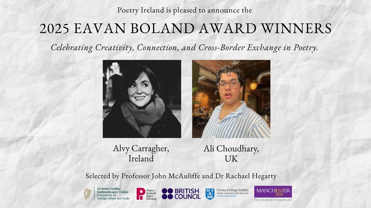 Eavan Boland Award 2025 | British Council